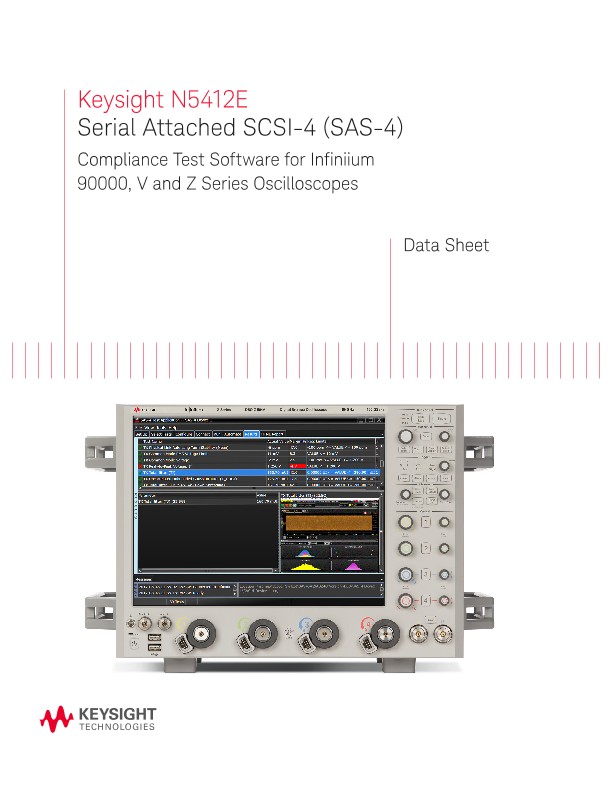N5412E Serial Attached SCSI-4 (SAS-4) PDF Asset Page | Keysight